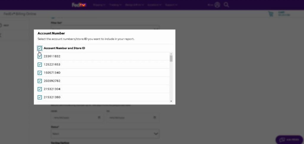 How to download FedEx invoice data | Threecolts